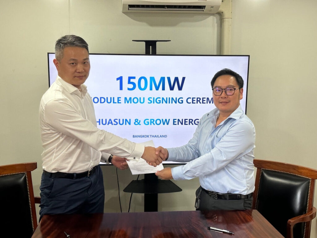 Huasun Energy & Grow Energy in 150 MW Agreement