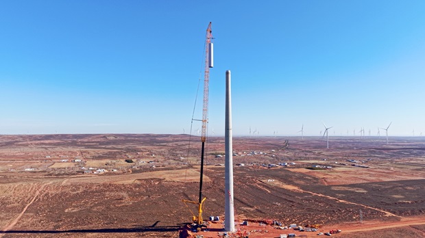 XCMG Installs World's Tallest Hybrid Tower Wind Turbine XCMG Installs World's Tallest Hybrid Tower Wind Turbine
